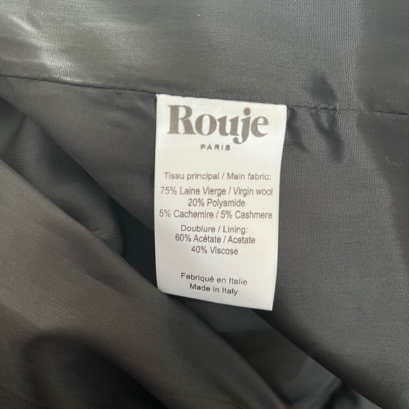 Rouje | Jackets & Coats | Rouje Black Virgin Wool Double Face Noir John ...